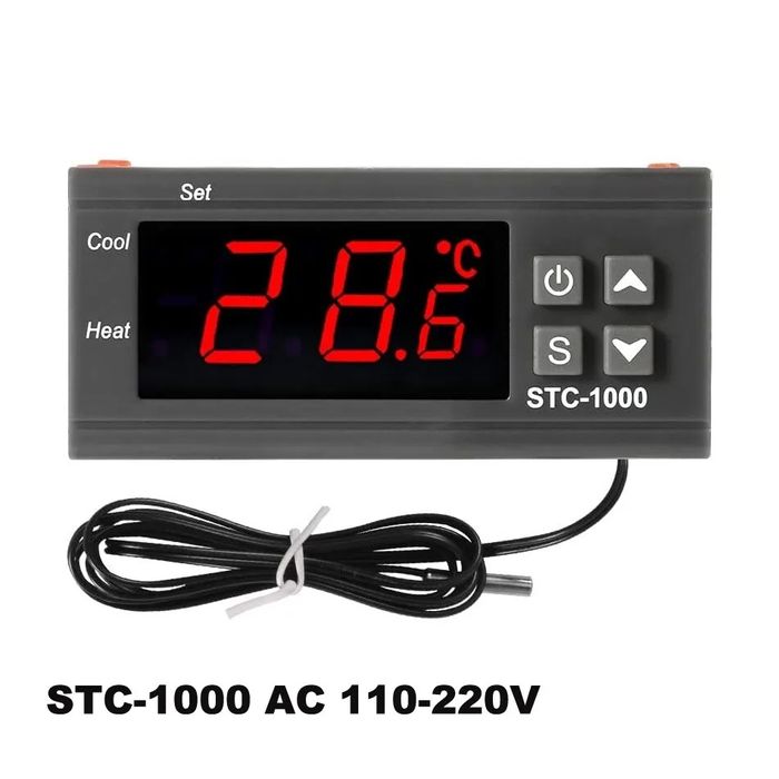 STC-1000, STC-3028, Інкубатор, електричний терморегулятор ( датчик тем ...