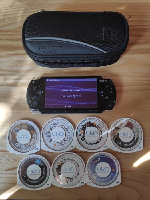 Konsola PSP 2004 SLIM z grami i etui Wrocław Śródmieście • OLX.pl