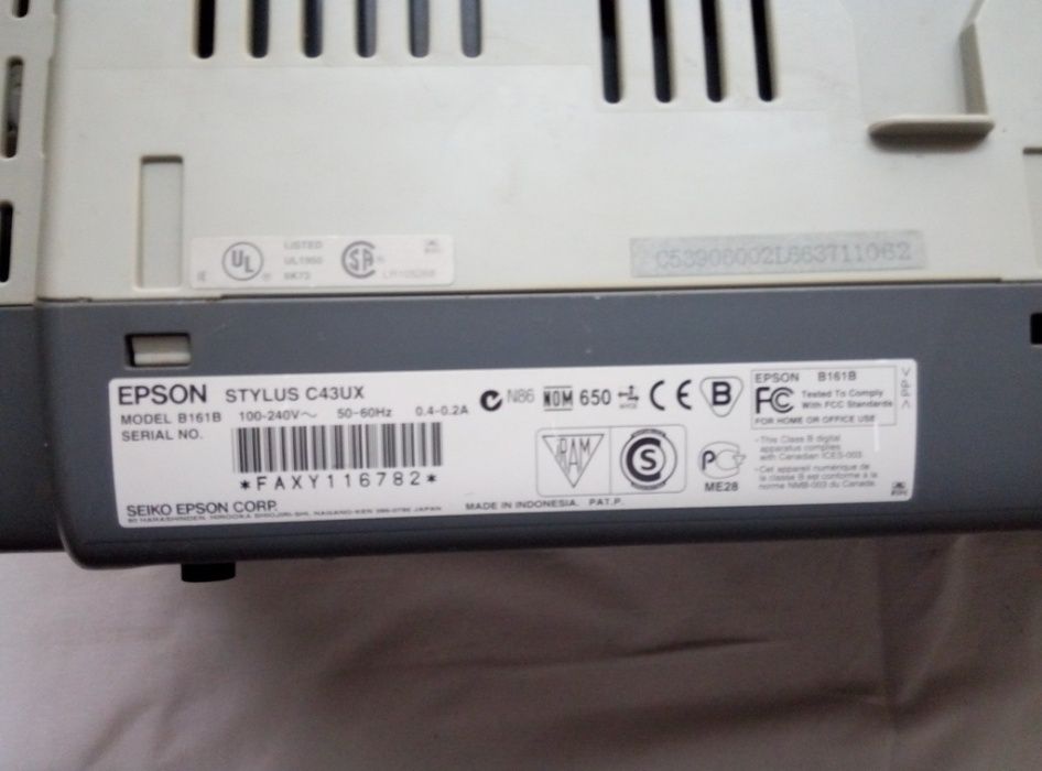 Продам недорого принтер EPSON STYLUS C43UX.: 200 грн. - Периферійні ...