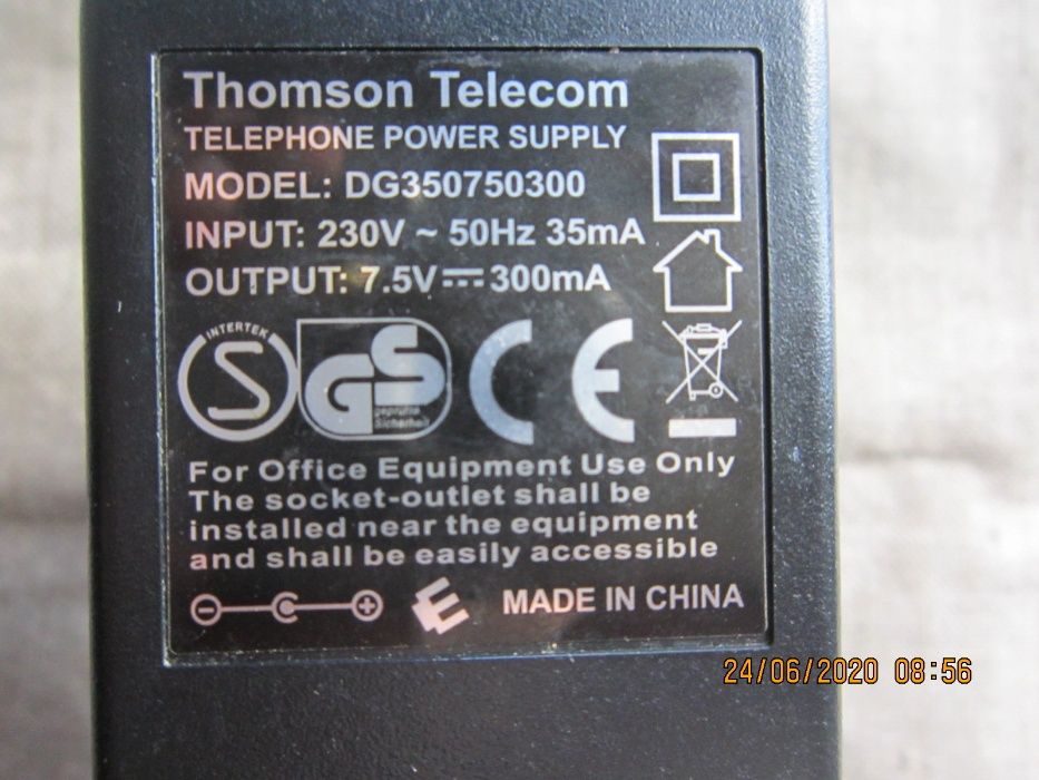 Продам недорого блок питания Thomson Telecom DG350750300: 80 грн ...