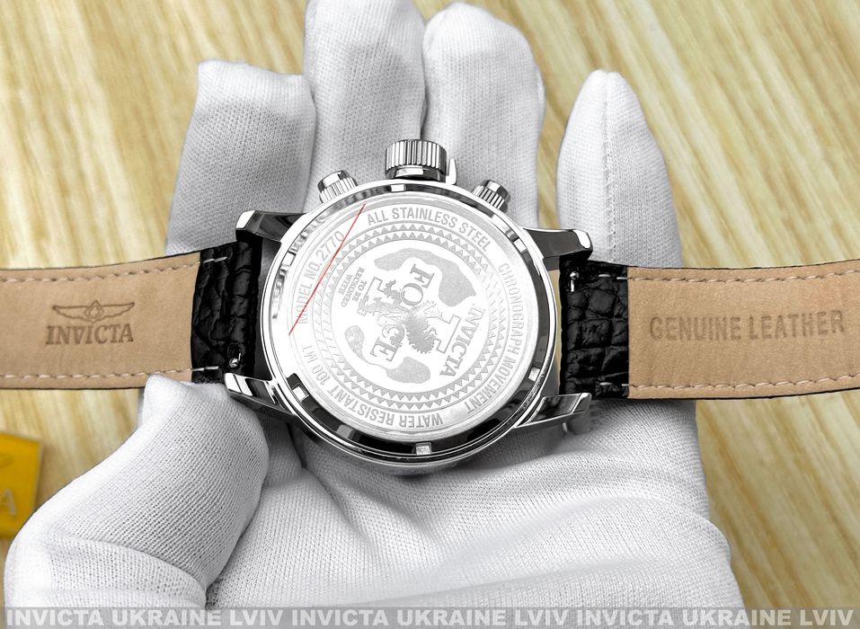 Мужские часы Invicta 2770 Aviator I - Force Black Leather 46 mm.: 4 999 ...