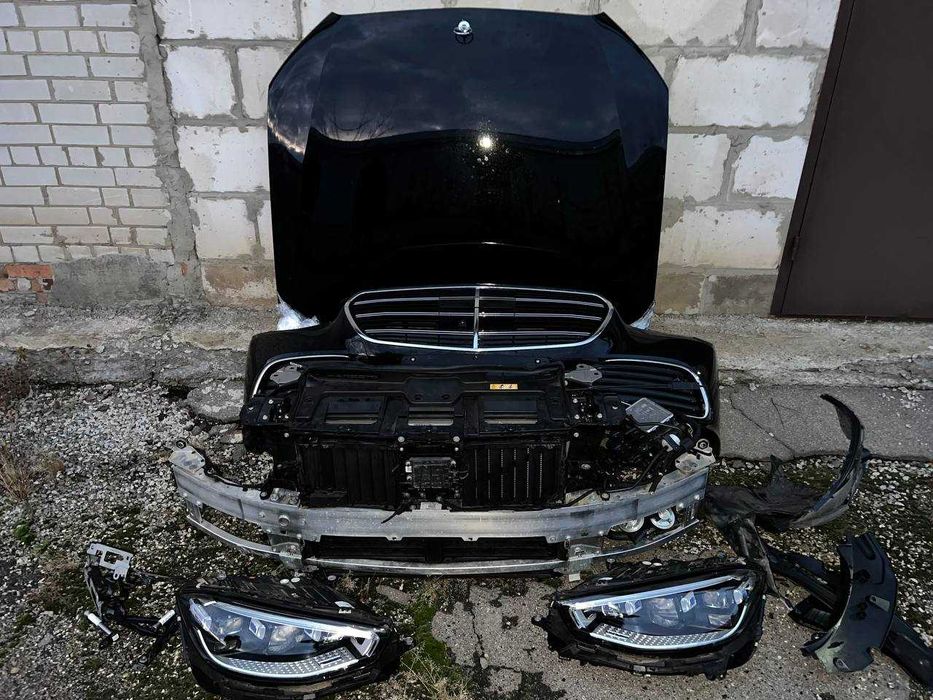 Бампер Mercedes W223 S-klass Фары Капот Мерседес 223 Фара Панель Фари ...