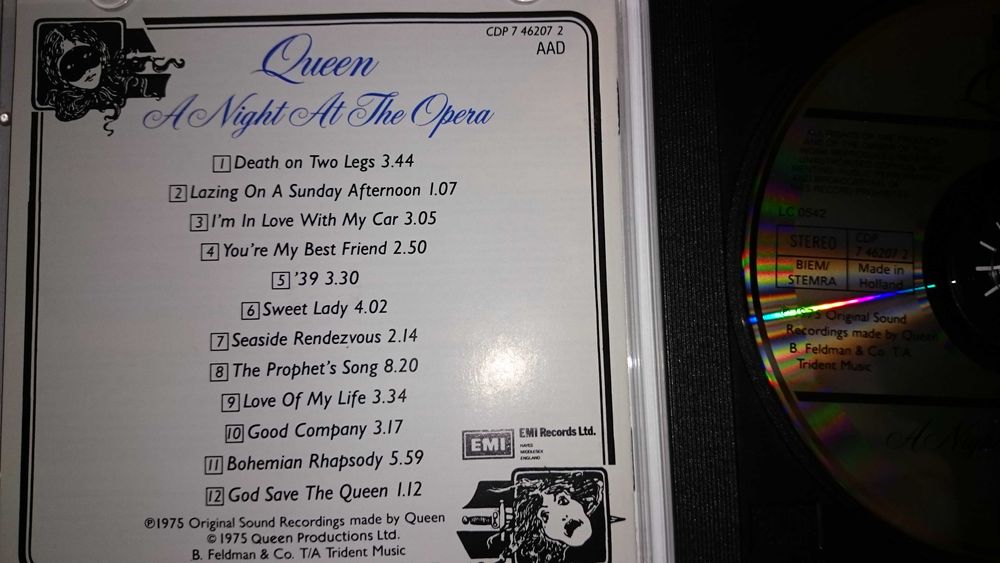 Queen (a night at the opera) 4º albúm de originais do grupo queen 1975 ...