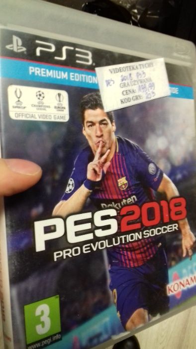 Pes 2018 Ps3, pes 18 ps3, pro evolution soccer ps3 Tychy • OLX.pl