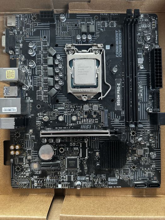MSI B560M PRO-E + Intel i7-11700 | płyta sprawna, CPU do sprawdzenia ...