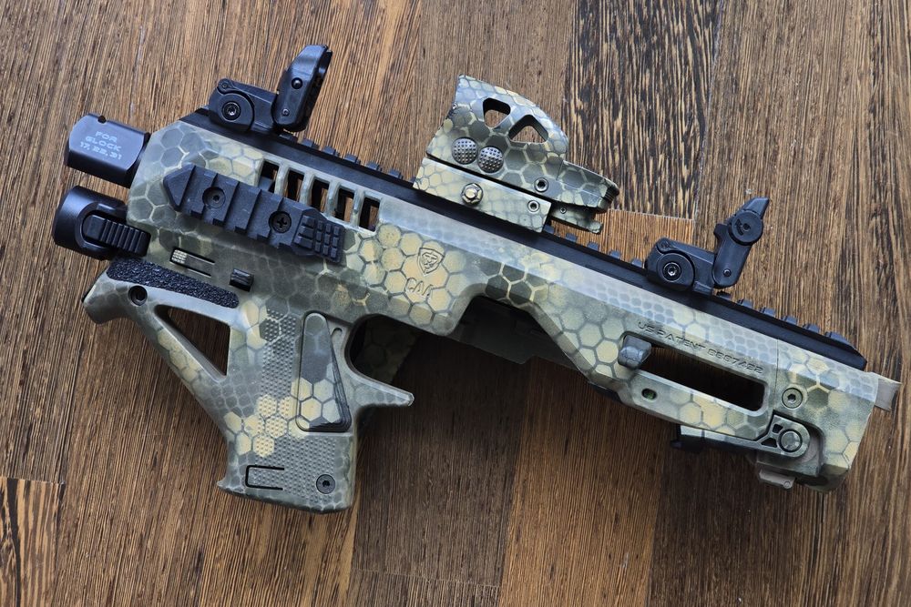 Kolimator vector optics wraz z konwersją micro roni gen.4, latarka ...