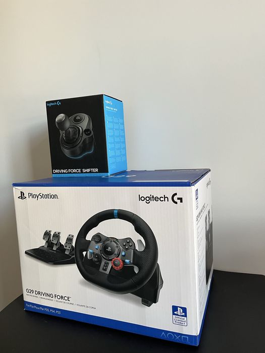 Zestaw Logitech G29 + Shifter + Hamulec Ręczny USB + Mod F1 (PS5/PS4/PC ...