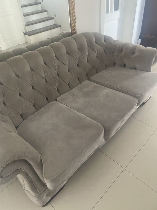Sofa Chesterfield plus 2 fotele Kakawa-Kolonia • OLX.pl