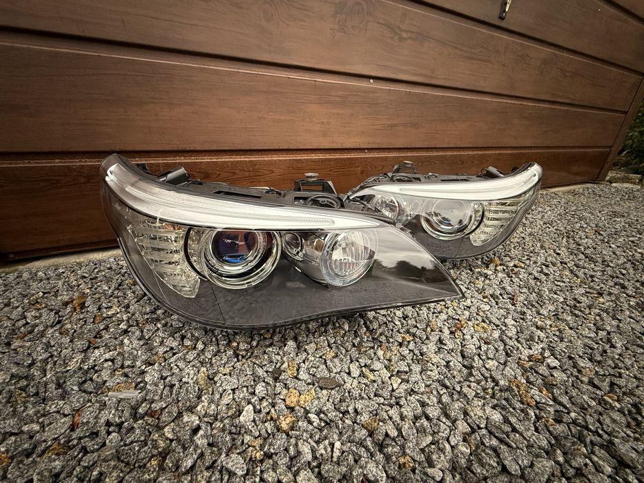 Bmw E60 LCI lift lampy reflektory po regeneracji dynamic skrętne Jelcz ...