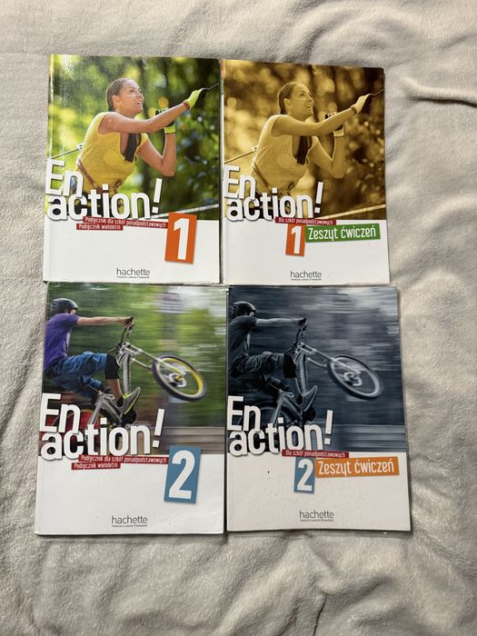 Ksiazki do języka francuskiego en action 1, 2 klasa podrecznik i cw Wrocław Fabryczna • OLX.pl