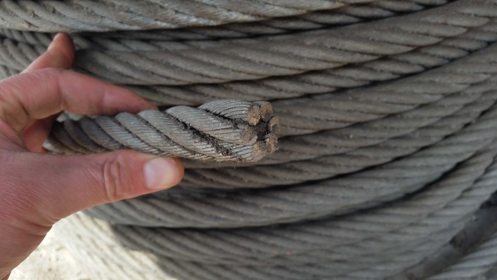 Lina liny stalowa holownicza gruba,mocna fi 22 mm Sulechów • OLX.pl