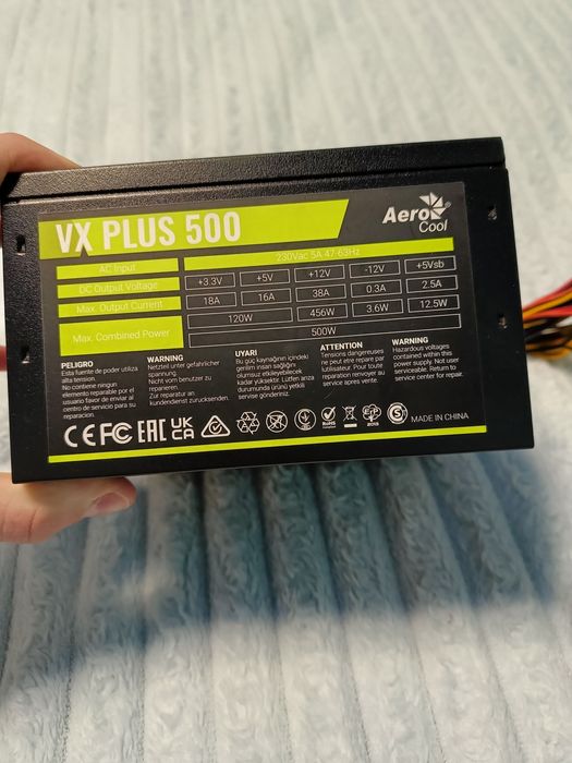 Блок живлення 500 ват aero coll vx plus 500: 600 грн. - Комплектуючі та ...