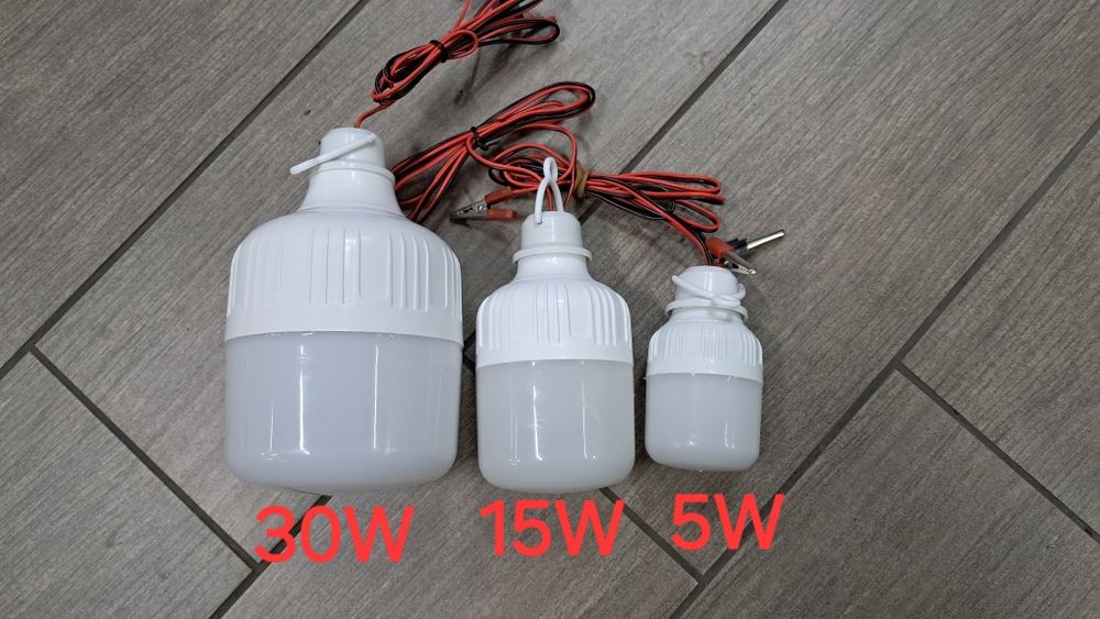 Лампа 12 вольт 5W/15W/30W фонарь переноска светильник от аккумулятора ...