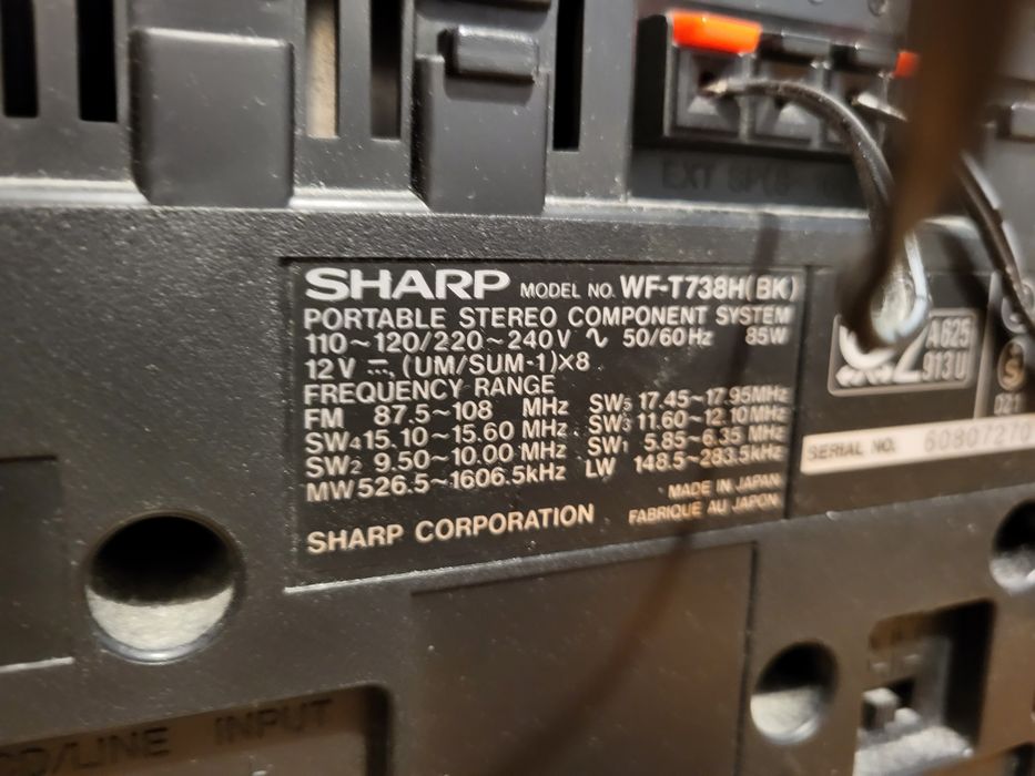 Sharp WF-T738 Radio i kasety; wieża Gdańsk Wzgórze Mickiewicza • OLX.pl