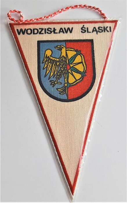 Proporczyk Wodzisław Śląski Herb Polska flaga Orzeł bez korony Łódź ...