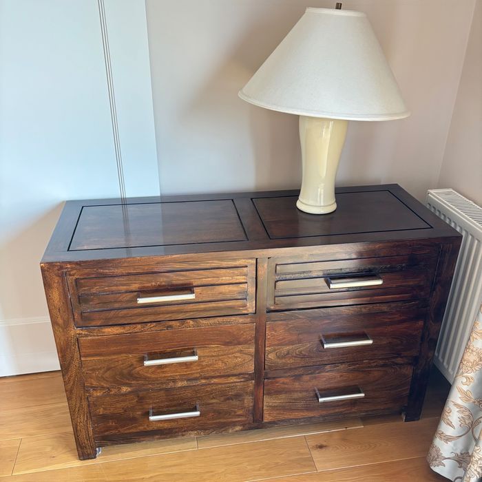 Komoda, dwie szafki nocne i lustro Warszawa Bemowo • OLX.pl