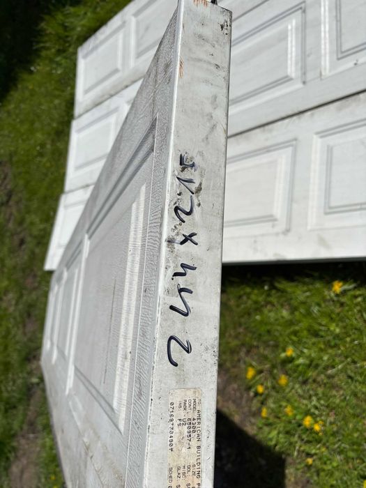 Brama garażowa segmentowa kaseton biała 2440 x 2150 nowe sprężyny ...