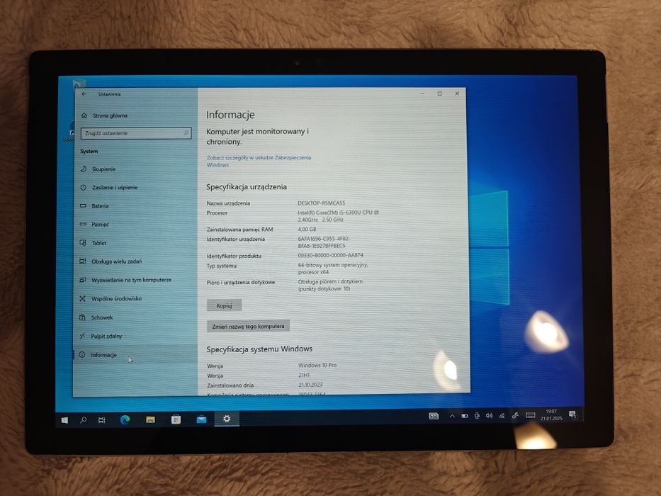 Tablet Microsoft Surface Pro 4 Windows 10 Biłgoraj • OLX.pl