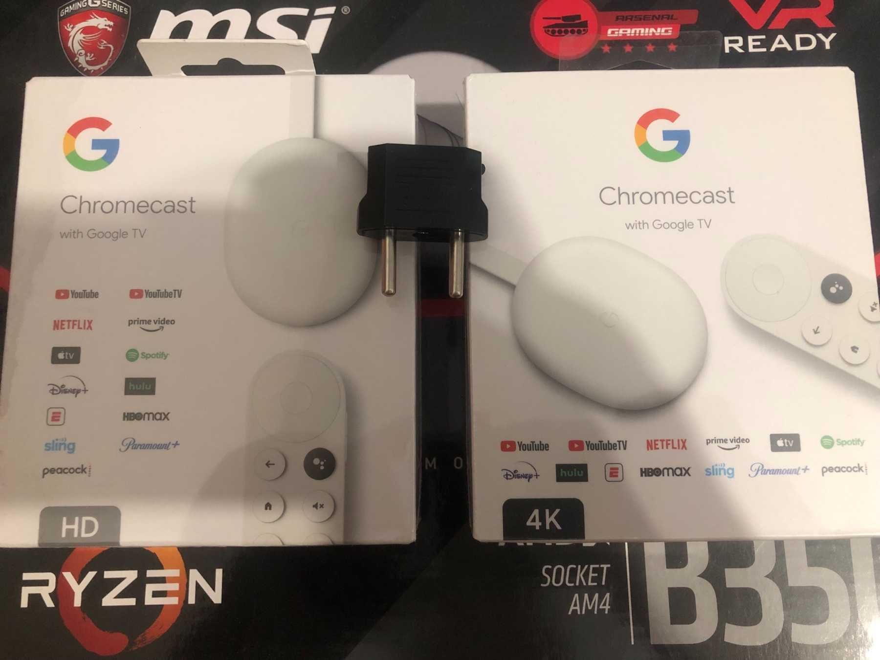 Медиаплеер Google Chromecast TV HD / 4К приставка ТВ хромкаст.: 1 399 ...