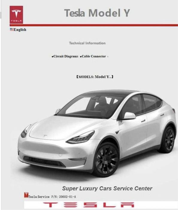 Service Manual Tesla Model Y, інструкція, розбірка, деталі, схеми: 500 ...