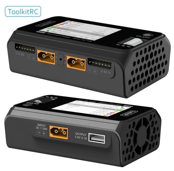 Зарядний пристрій ToolkitRC M6D 500W: 2 150 грн. - Пускові та зарядні ...