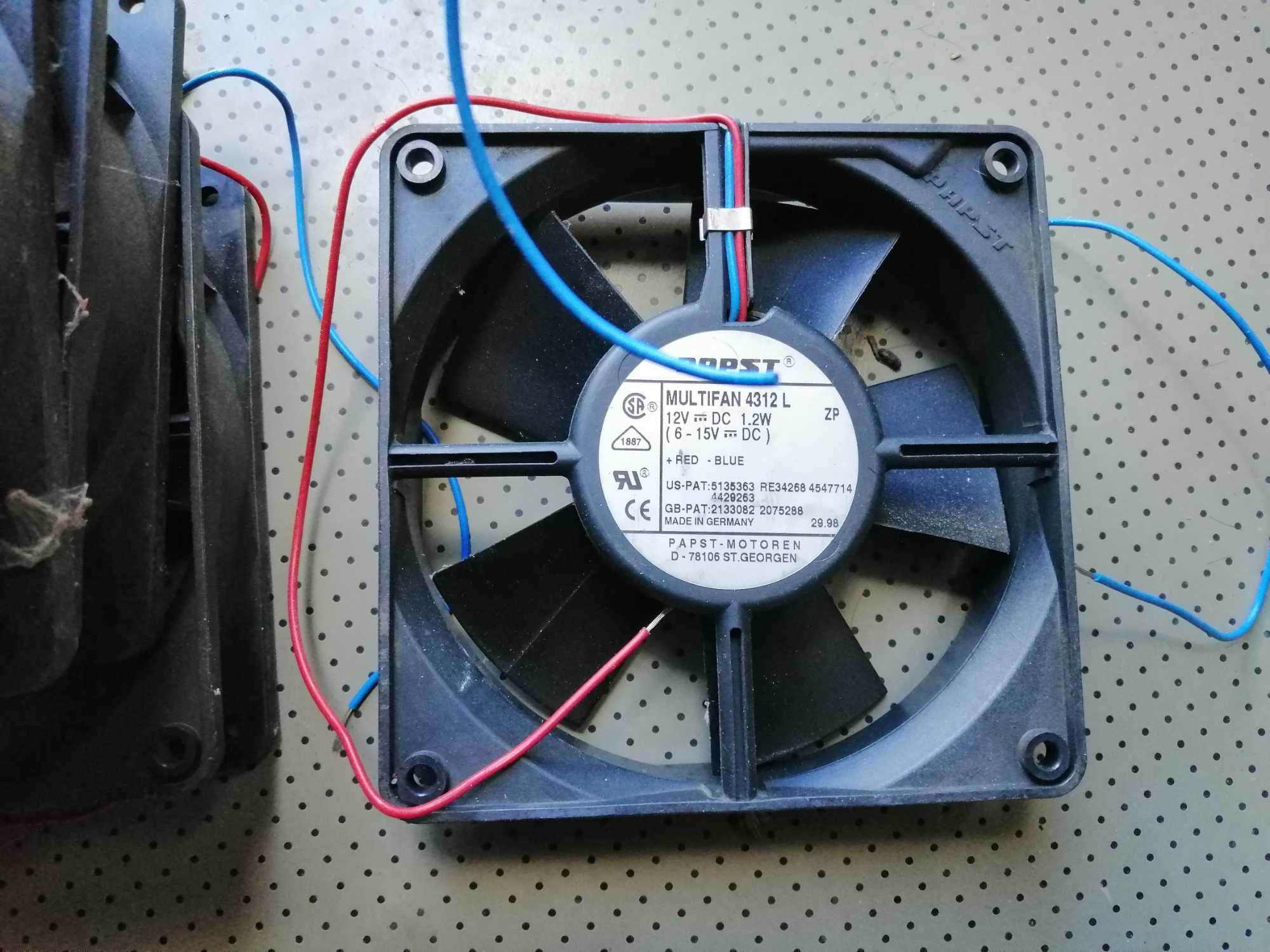 Немецкий вентилятор PAPST multifan 4312 L, 12V, DC, 1,2W, 120х120 мм ...
