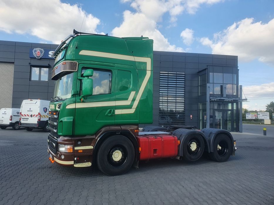 Scania R580 V8 Topline 6x2 pusher stare tacho manual retarder sprowadz ...