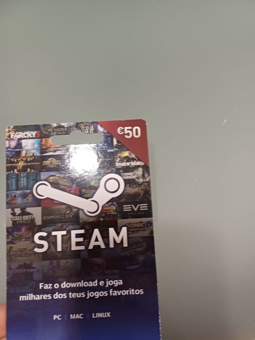Cartas de steam de valor 50€ Oliveira, São Paio E São Sebastião • OLX.pt