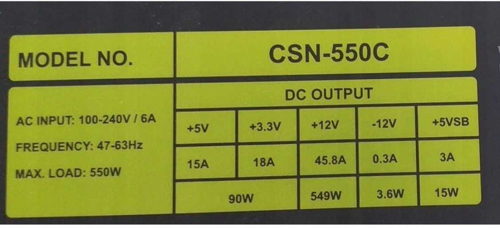 Zasilacz Chieftec CSN-550C 550 W 80 PLUS Gold [GOLD3] Łódź Polesie • OLX.pl