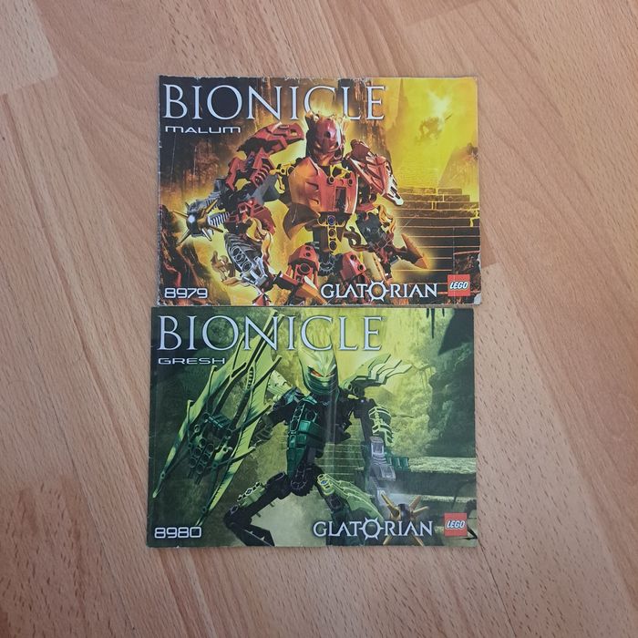 Lego Bionicle Glatorian + 2 instrukcji Myszków • OLX.pl