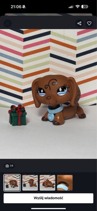 Figurka LPS littlest pet shop jamnik #640 Wrocław Stare Miasto • OLX.pl