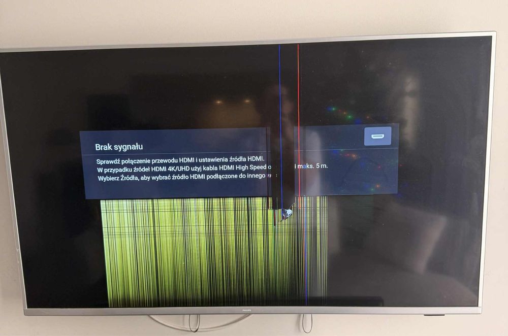 Telewizor philips uszkodzony 50 cali Warszawa Ursynów • OLX.pl
