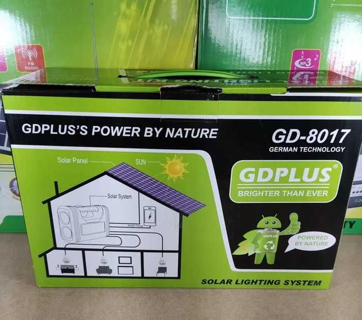 Комплект освещения, повербанк фонарь GDPLUS GD 8017, с 3 лампочками: 1 894 грн. - Освещение ...