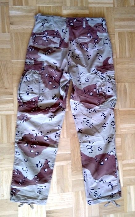Spodnie wojskowe BDU, Six-Color/ 6 Color Desert Pattern, kontrakt USA ...