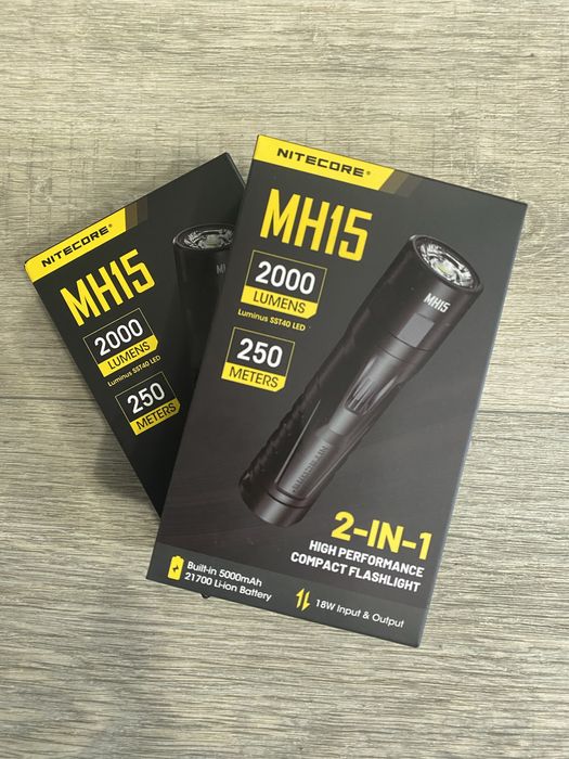 Ручний ліхтар Nitecore MH15 з акумулятором: 1 860 грн. - Ліхтарики Київ ...