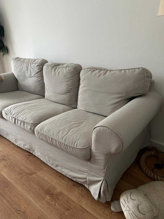 Sofá EKTORP 3 Lugares IKEA – Bege Claro (KILAND) União de Freguesias da ...