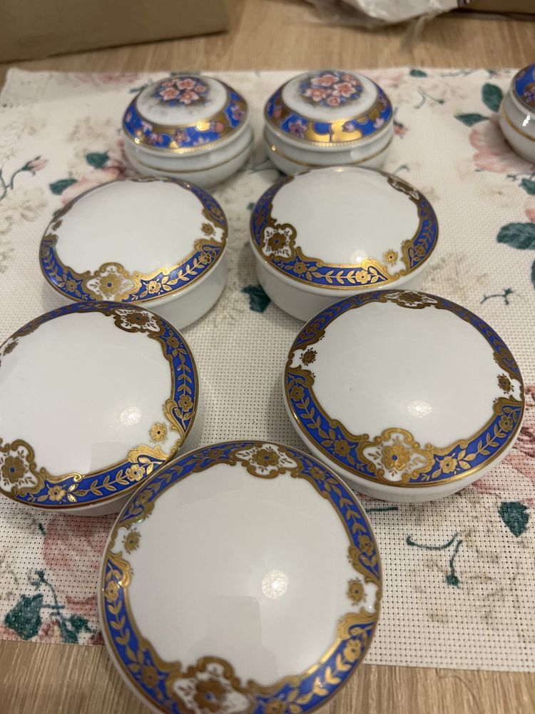 Limoges France шкатулки Лімож порцелянові фарфор онікс камінь скриньки ...