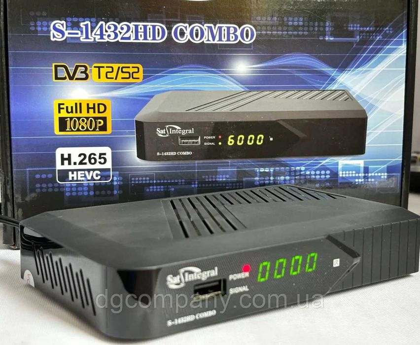Sat-Integral 1432 HD Combo(H265 hevc). Q11 а також Т2: 900 грн. - Супутникове ТВ Сокаль на Olx