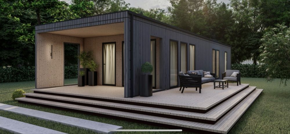 Dom modulowy BEZ POZWOLENIA 50 mkw Caloroczny domek mobilny biuro FV Warszawa Wesoła • OLX.pl