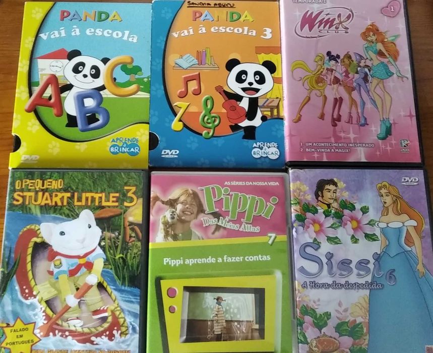 Lilo Stitch, Noddy, Panda, Pippi d´Meias Altas, Shrek, Tom Sawyer Winx ...