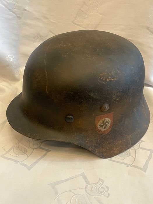Oryginalny hełm niemiecki Stahlhelm – II wojna światowa Kraków Stare ...