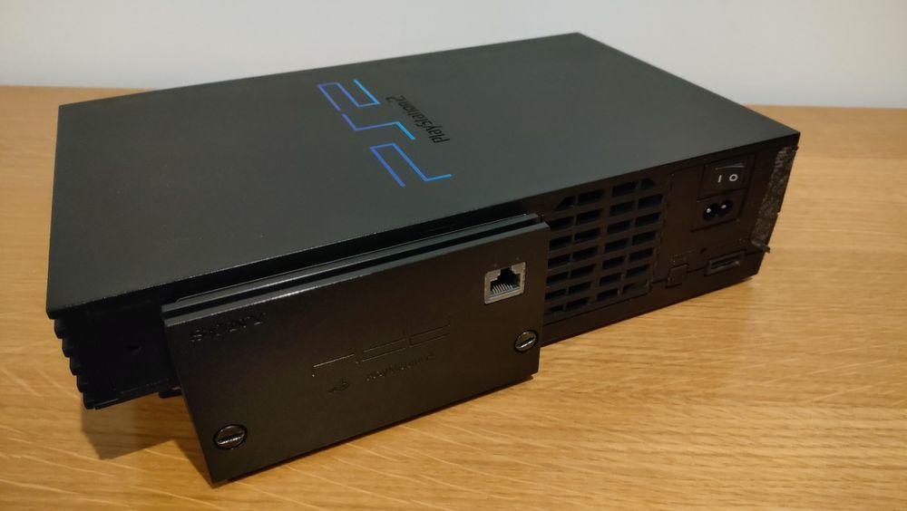 Consolas PS2 +Control comando +adaptador de HD de rede internet Paços ...