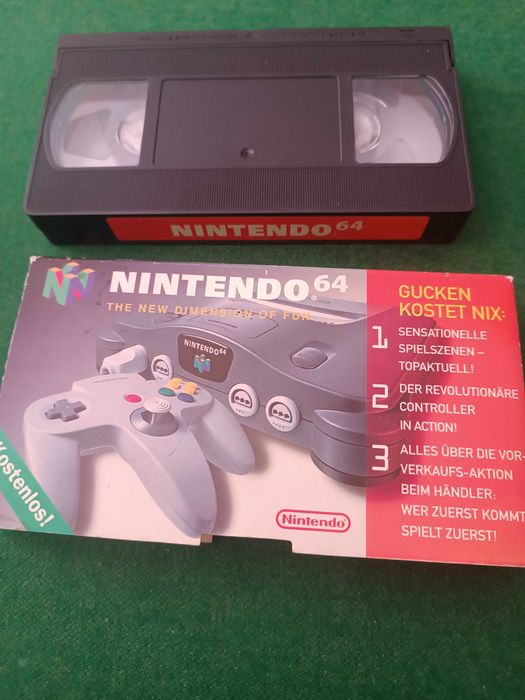 Nintendo 64 - Unikatowa Promocyjna Kaseta VHS Darłowo Centrum • OLX.pl