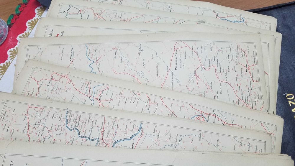 Mapa de Portugal de 1918 Bombarral • OLX.pt