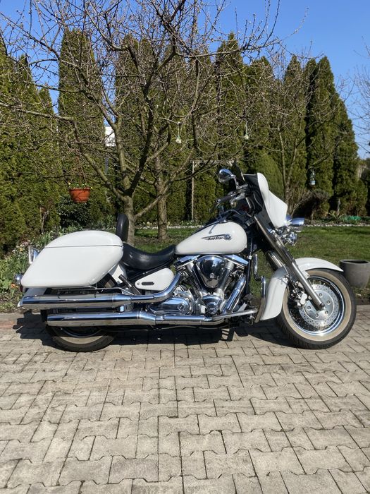 Yamaha Wild Star XV1600 RoadStar Chopper Harley Biały Kruk Święta ...