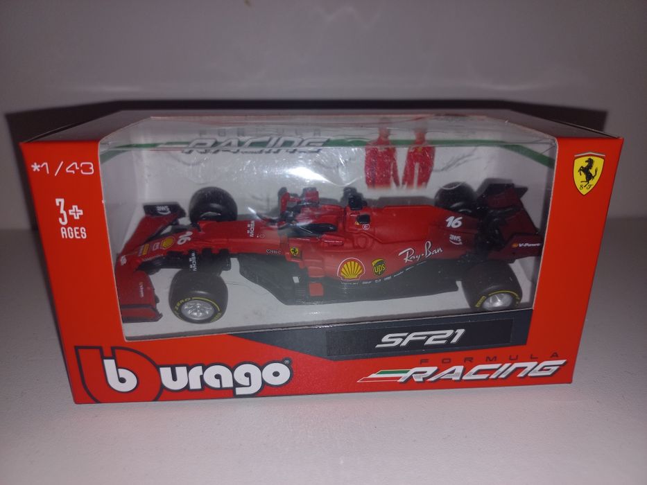 Bburago bolid F1 Ferrari SF21, Charles Leclerc, skala 1:43 Libertów ...