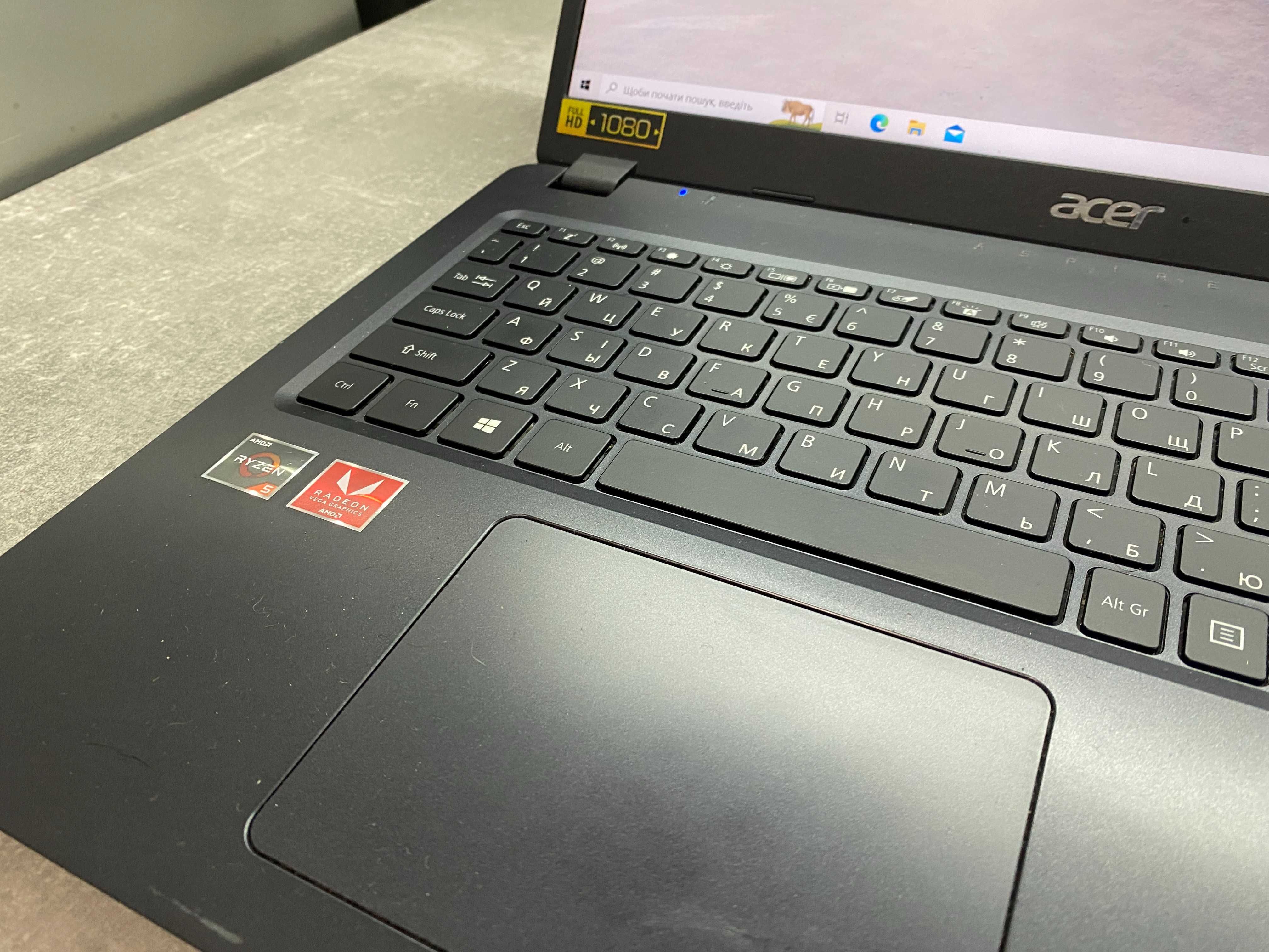 Ноутбук Acer IPS FHD/Ryzen 5/SSD/DDR4: 6 799 грн. - Ноутбуки Ужгород на Olx
