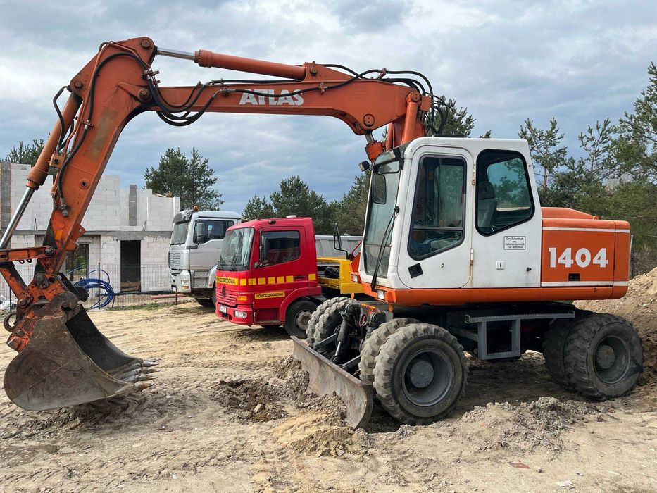 Koparka kołowa Atlas 1404 + 2 łyżki + szybkozłącze 2001r Gdynia Chwarzno-Wiczlino • OLX.pl