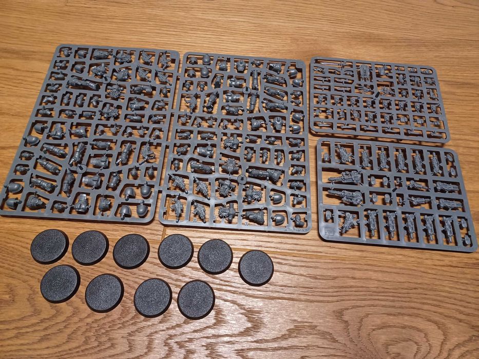 Warhammer Horus Heresy mk2 veteran squad with disintegrator weapons ...