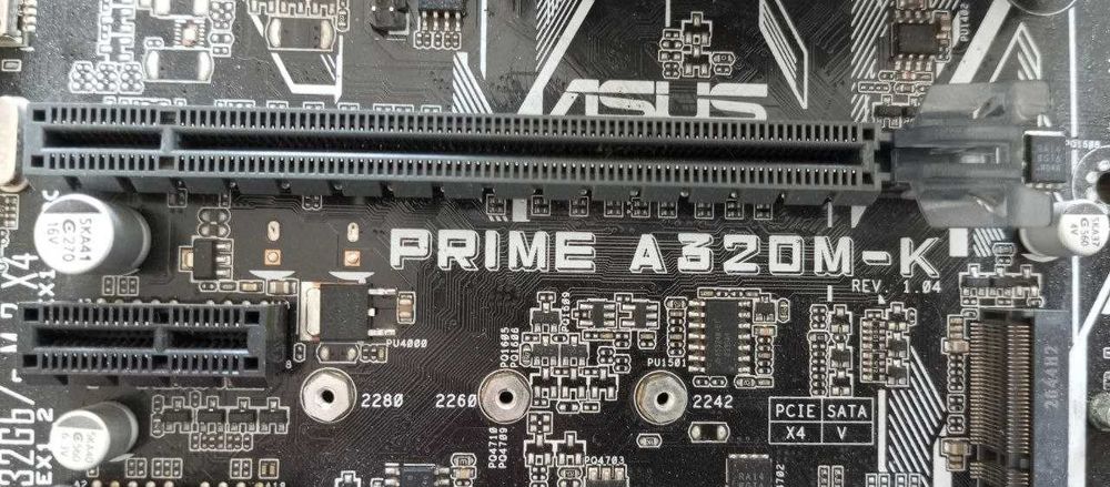 Материнская плата asus a320 mk + процессор athlon 200GE + охлад: 2 200 ...